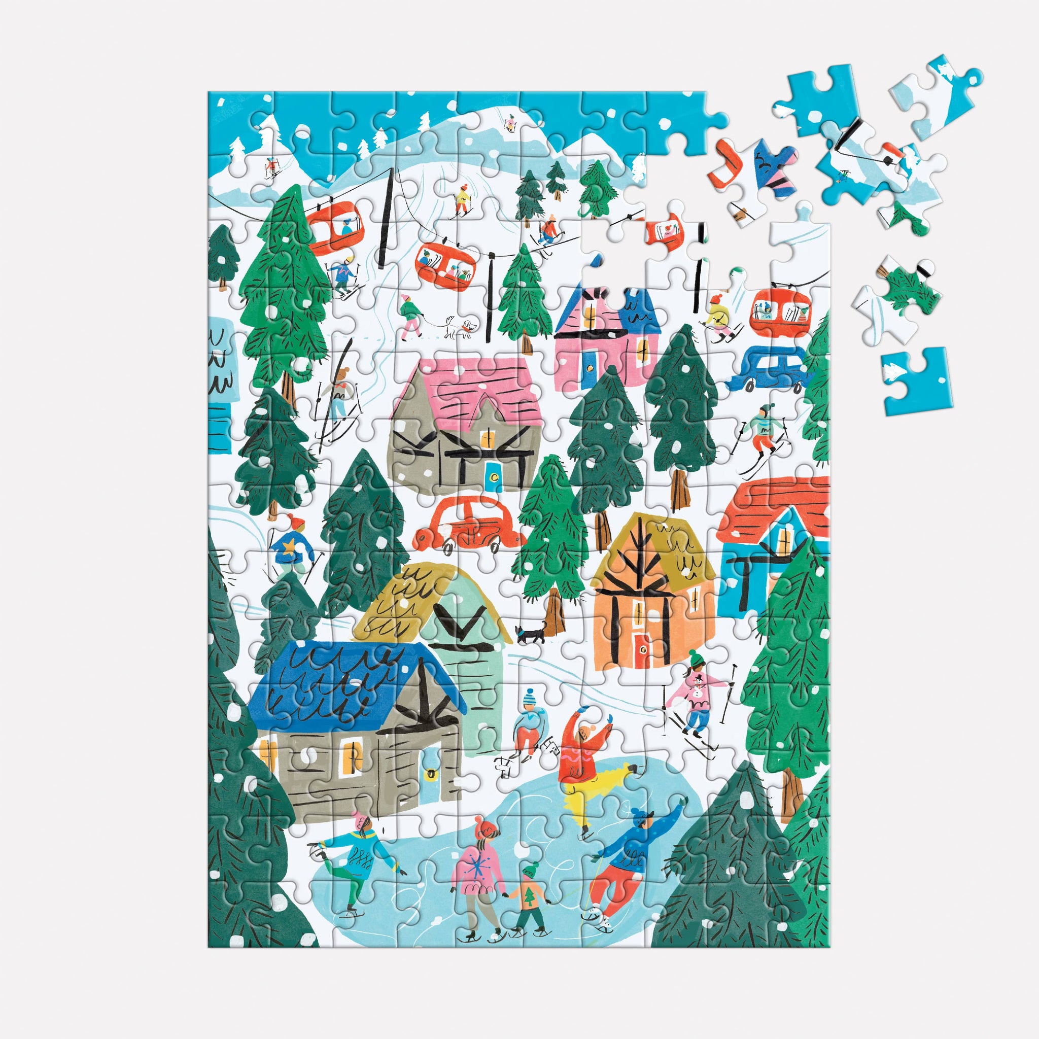 Alpine Cottage Puzzle Ornament – ArtHouse & Co.
