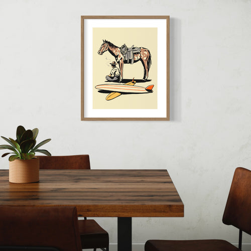 Surf Check Art Print